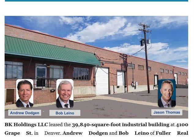 Fuller Gets "Top Lease" From BusinessDen - Fuller Real Estate